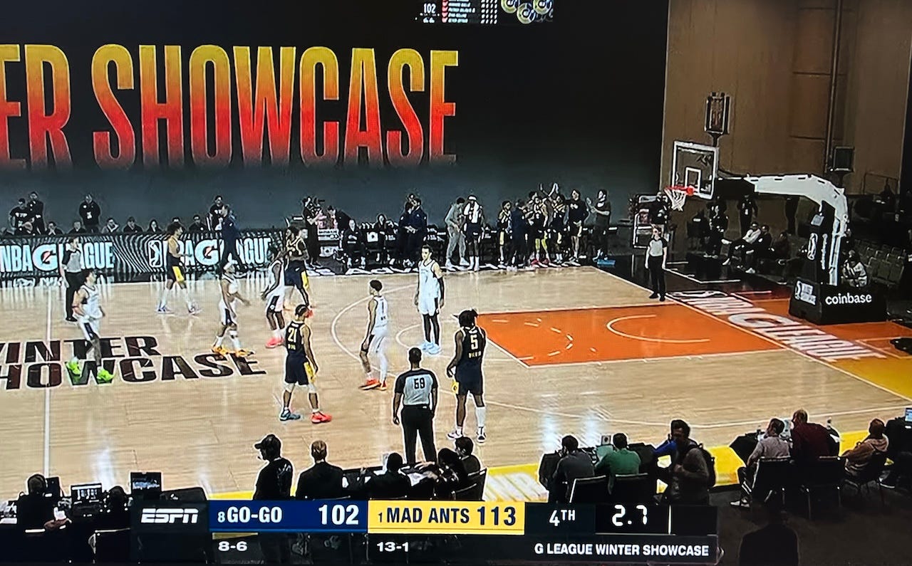 Jarace Walker scores 31, leads Mad Ants to win at G League Showcase