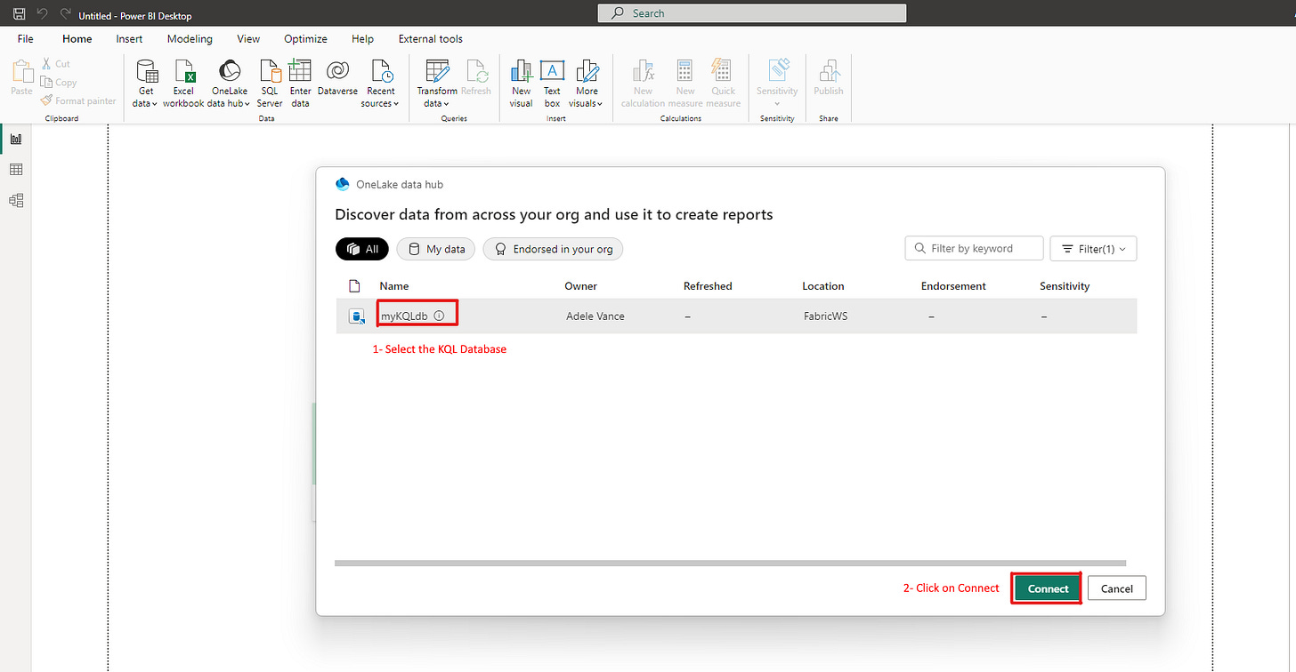 Unleashing the Power of Data: Connecting Power BI Desktop to KQL ...