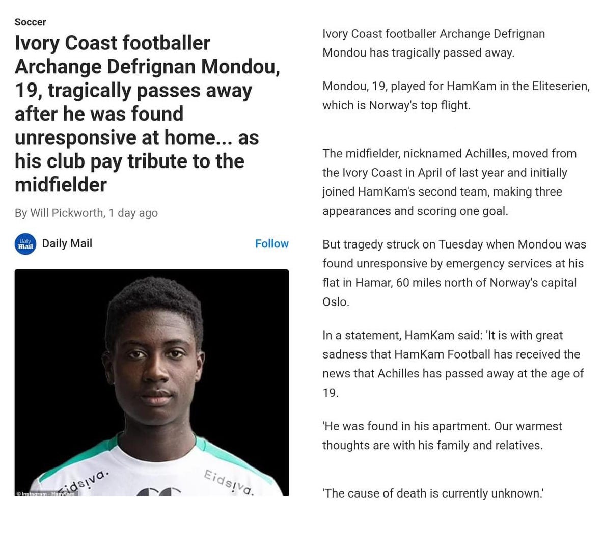 3 Soccer Stars Suffer Heart Attacks, Seizures Mid-Game - News Addicts