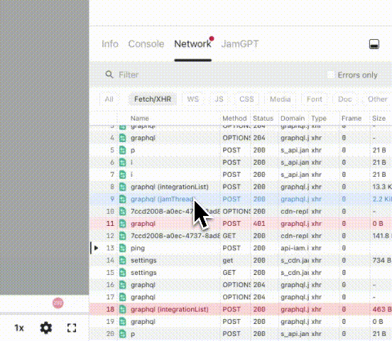 New In Jam Graphql Debug Tools