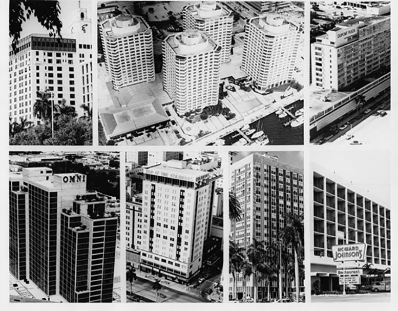 Miami Buildings in 1979 - by Casey Piket - Miami History