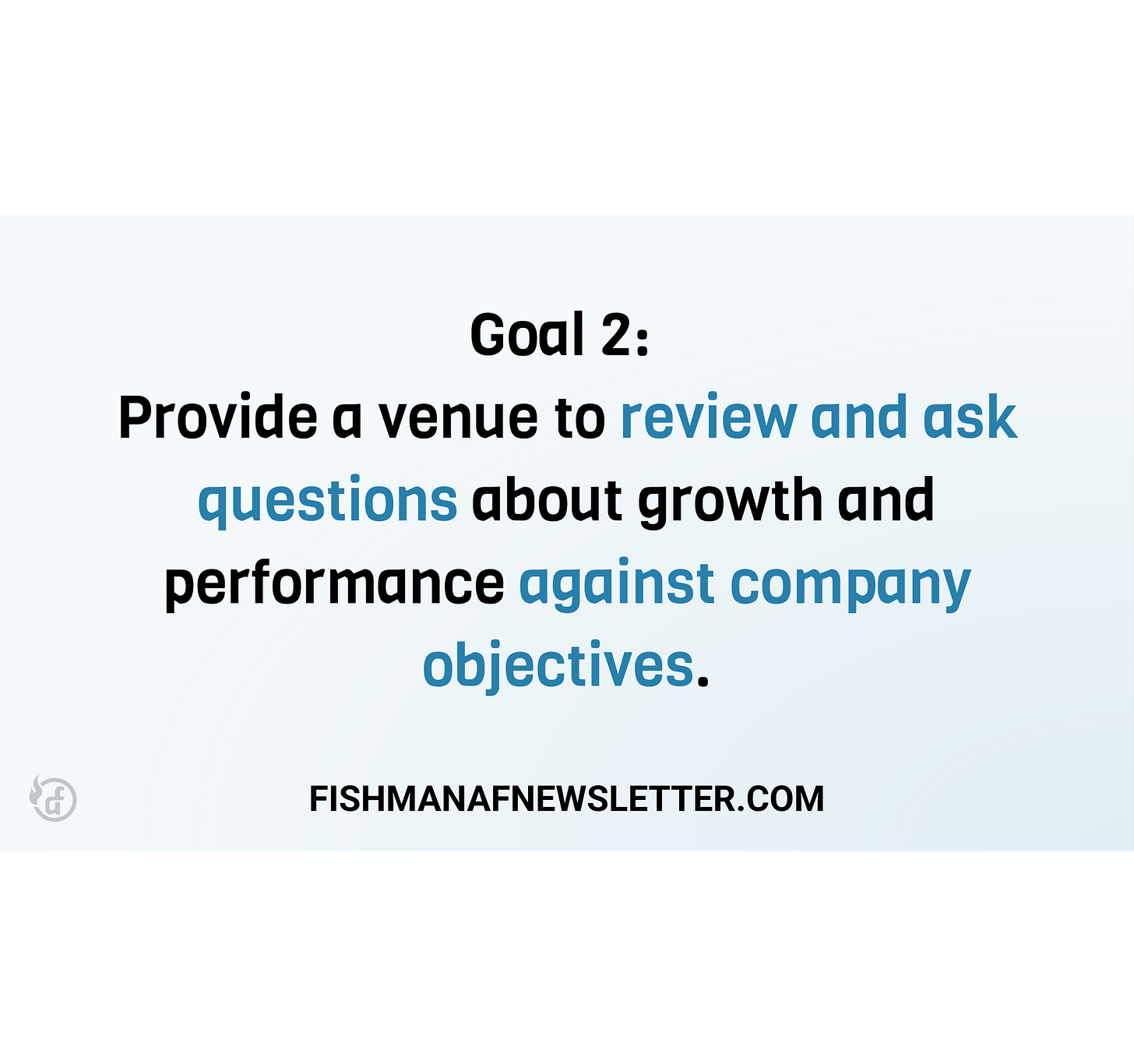How to set up a Weekly Business Review - by Adam Fishman