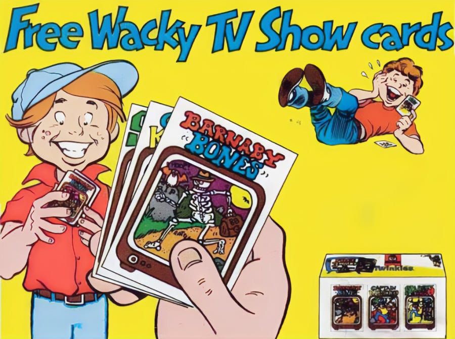 Hostess Wacky TV Show Cards - The Retroist