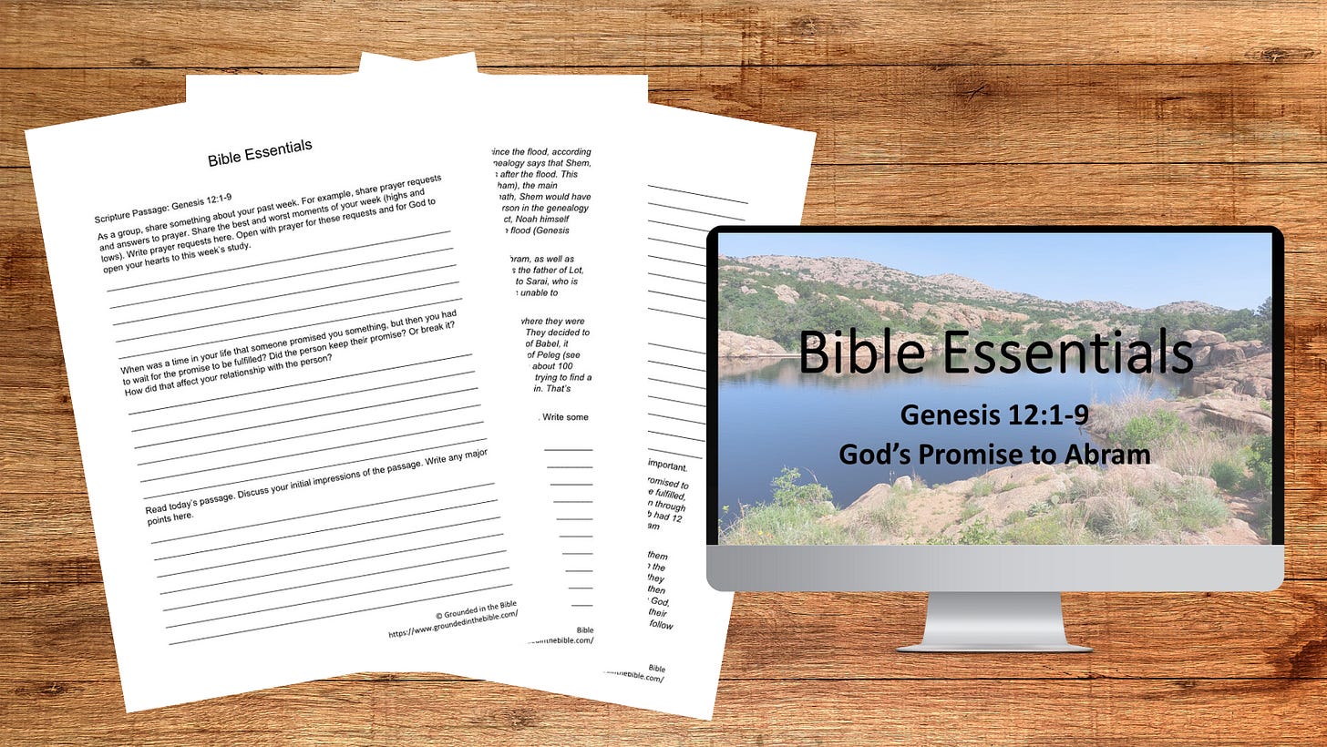 Genesis 12:1-9: God's Promise to Abram - by Karen Hoffman