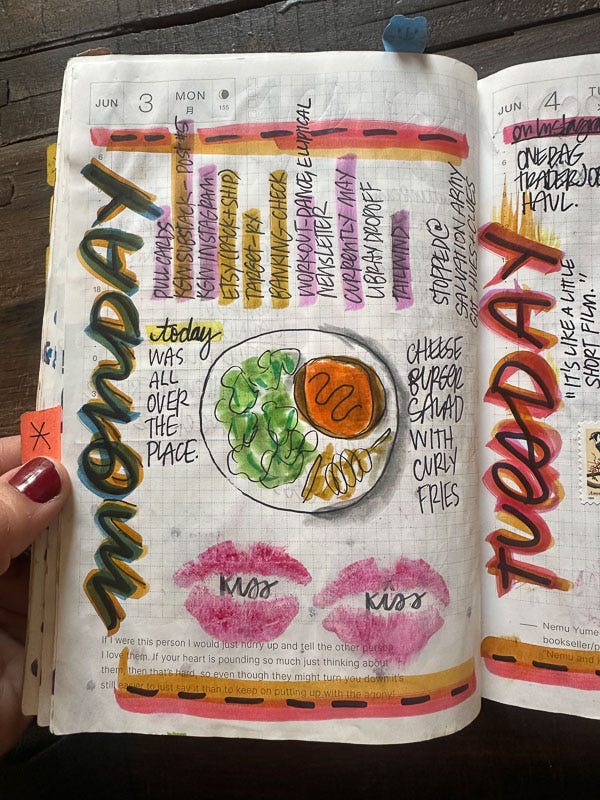 Hobonichi Daily Pages 2024 - by Tracy Benjamin