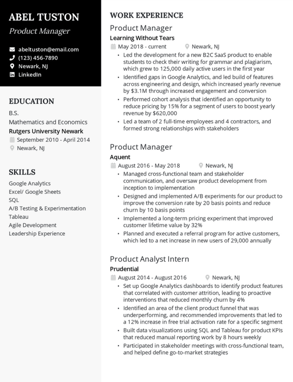 Ultimate Guide: The PM Resume [Examples + Templates]