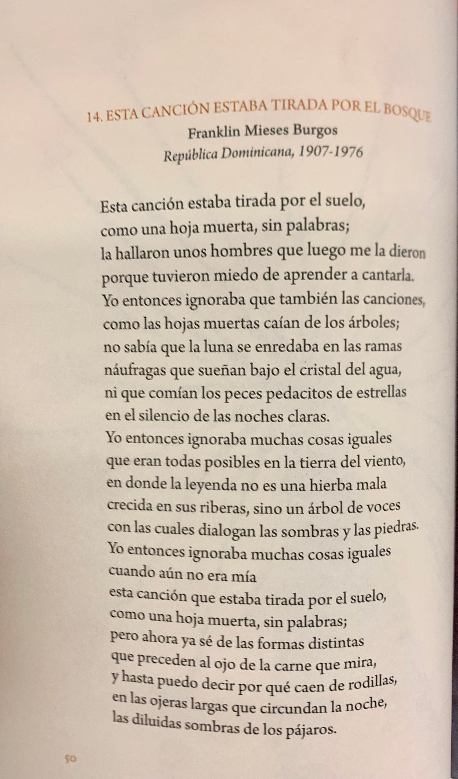 Franklin Mieses Burgos y la poesía de los árboles
