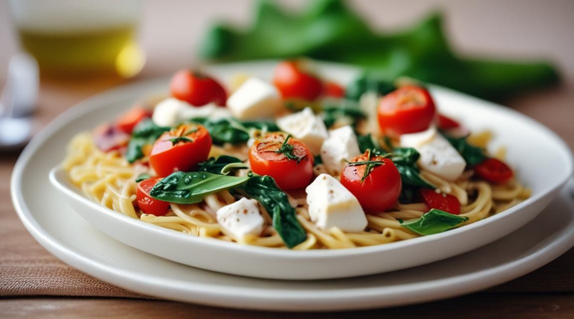 Burrata Spinach Pasta - Filter Free Parents