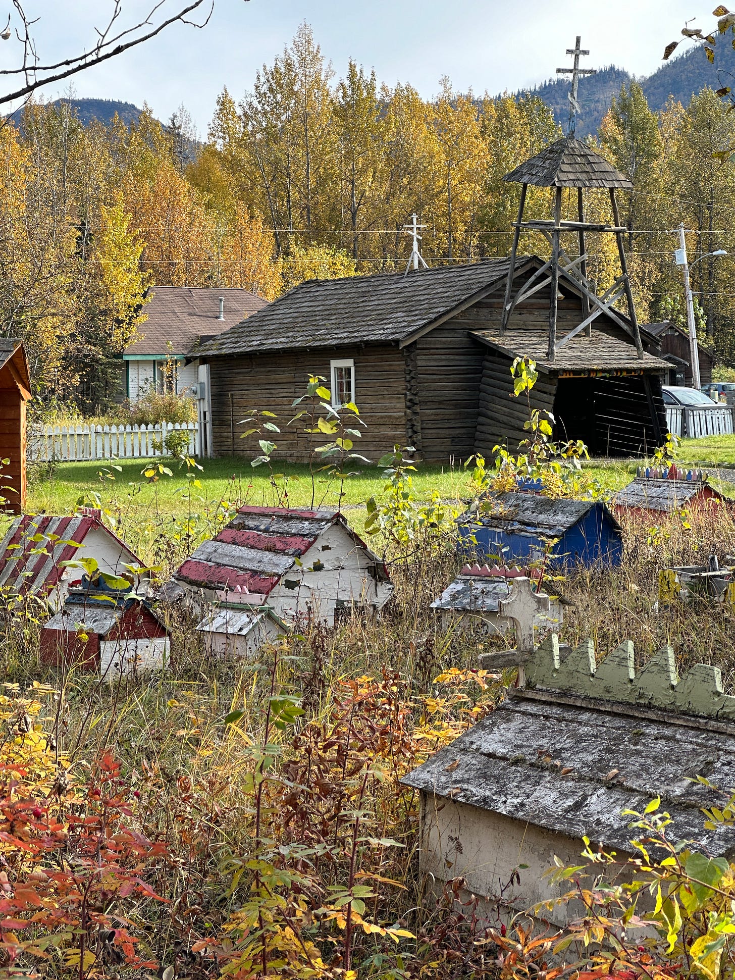 The Eklutna Spirit Houses - by Shane - Alaska Spirit