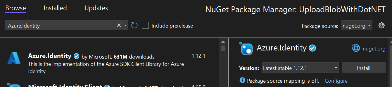 Tutorial: Azure Blob Storage client library for .NET