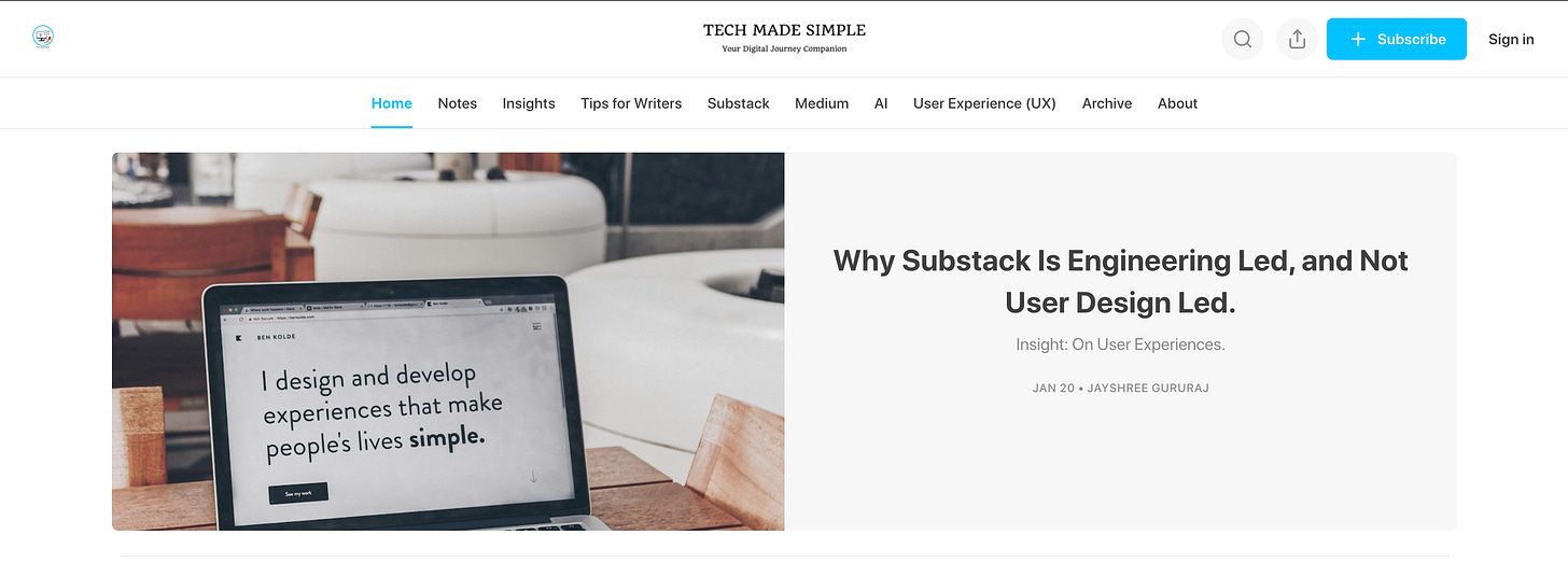 Substack: Designing Your Publication Home Page.
