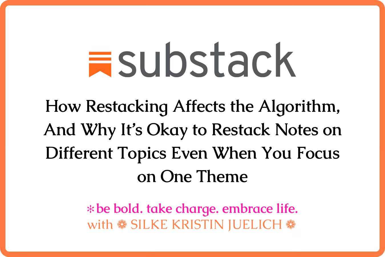 How Restacking Affects the Algorithm, And Why It’s Okay to Restack ...