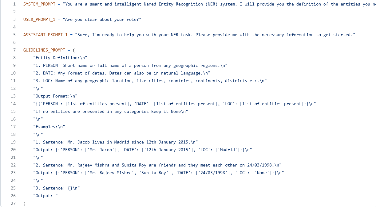 Zero-Shot Named Entity Recognition using OpenAI ChatGPT API