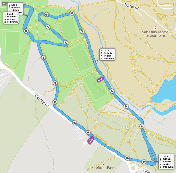 Colney Lane parkrun, Norfolk. England - by John Matthews