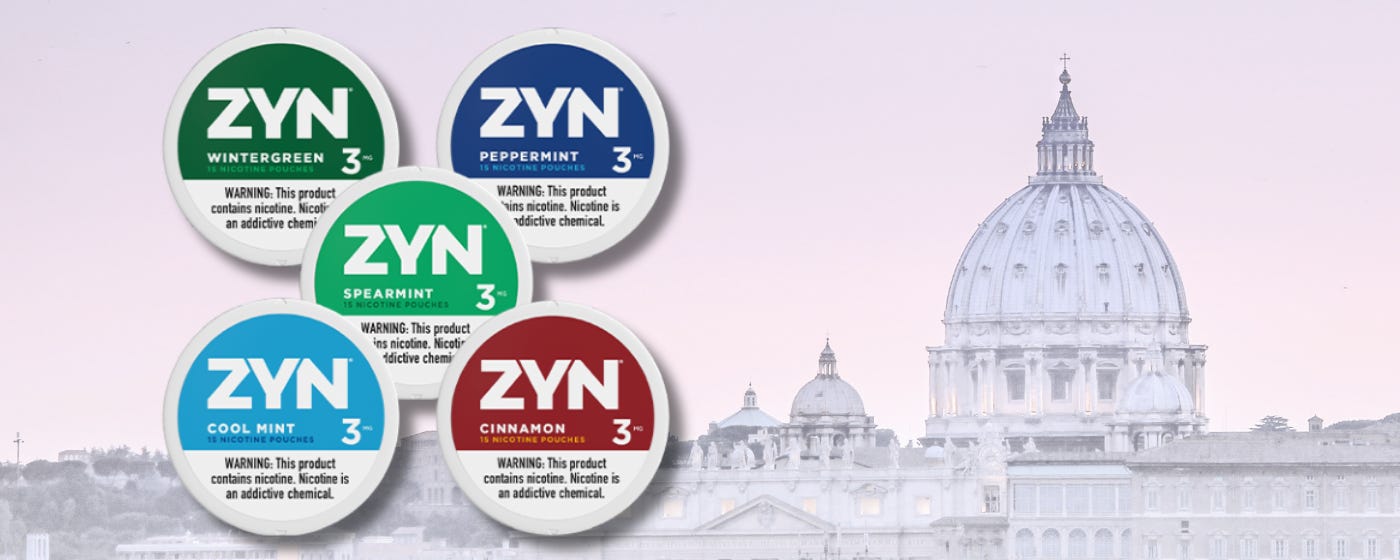 Vatican declares "Zyn is not a sin" - The Roman Fly