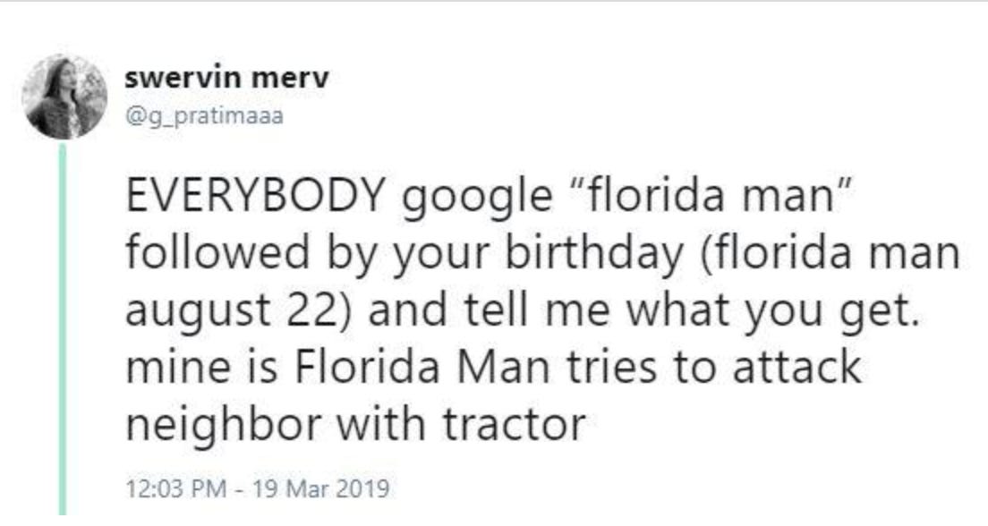 Unraveling Florida Man: The Meme, The Myth, The Legend. A Statistical ...