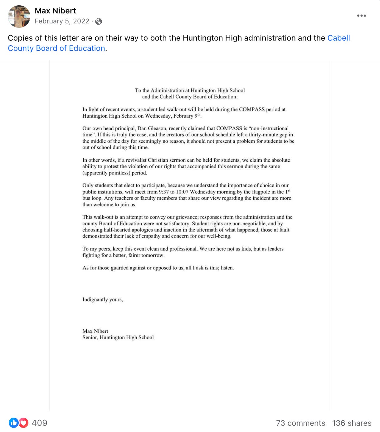 After forcing kids to attend religious revival, WV school district ...