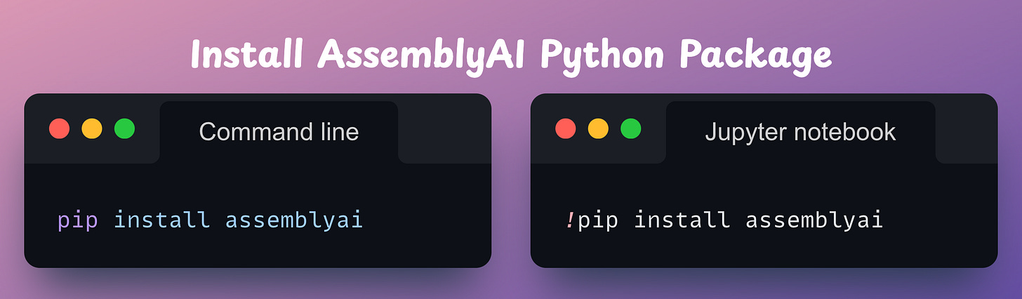 Automatic Speech Recognition With Assemblyai