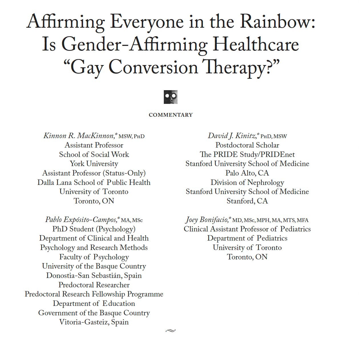 Is gender-affirming healthcare "gay conversion therapy?"