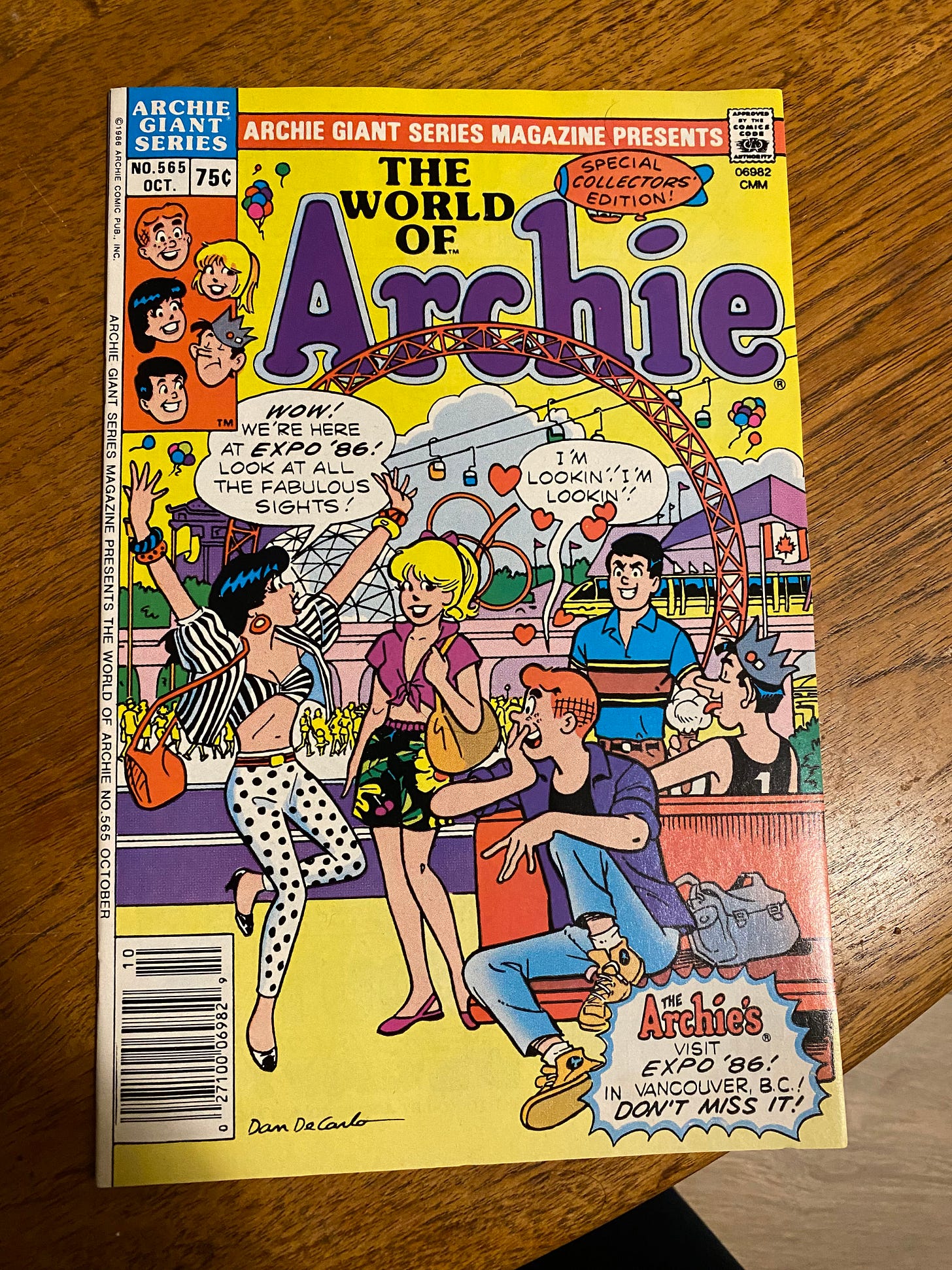 Archie visits Expo 86, and I start a newsletter