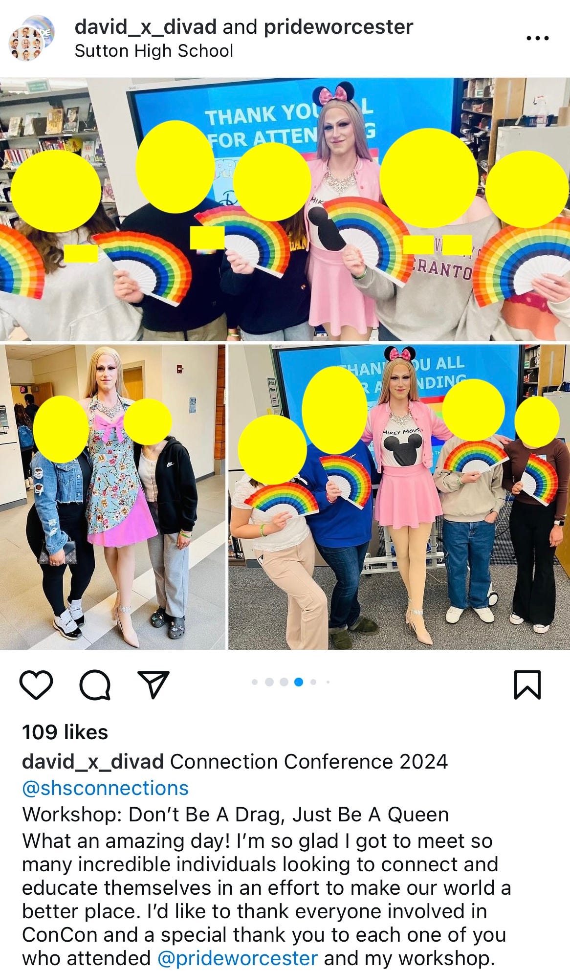 Disturbing Drag Queen Performance at Sutton High School ConCon Event