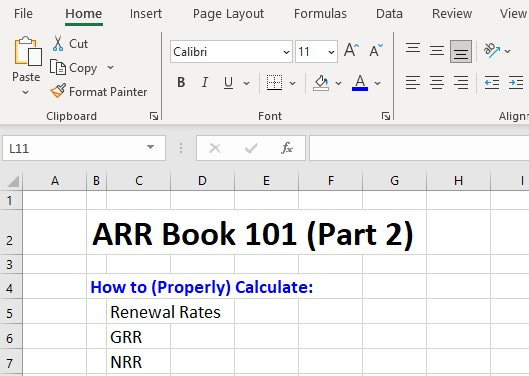 ☁ ARR Book 101: NRR, GRR, and Renewal Rates