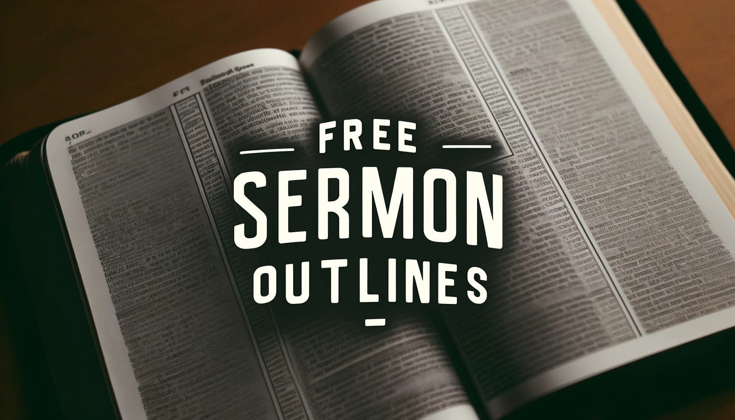 Free Sermon Outlines - by Barry Davis