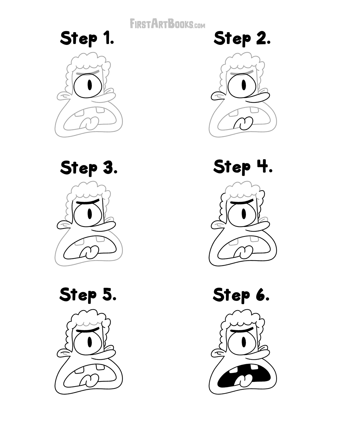 Free Activity Page: How To Draw A Grumpy Cyclops | A Page Straight Out ...