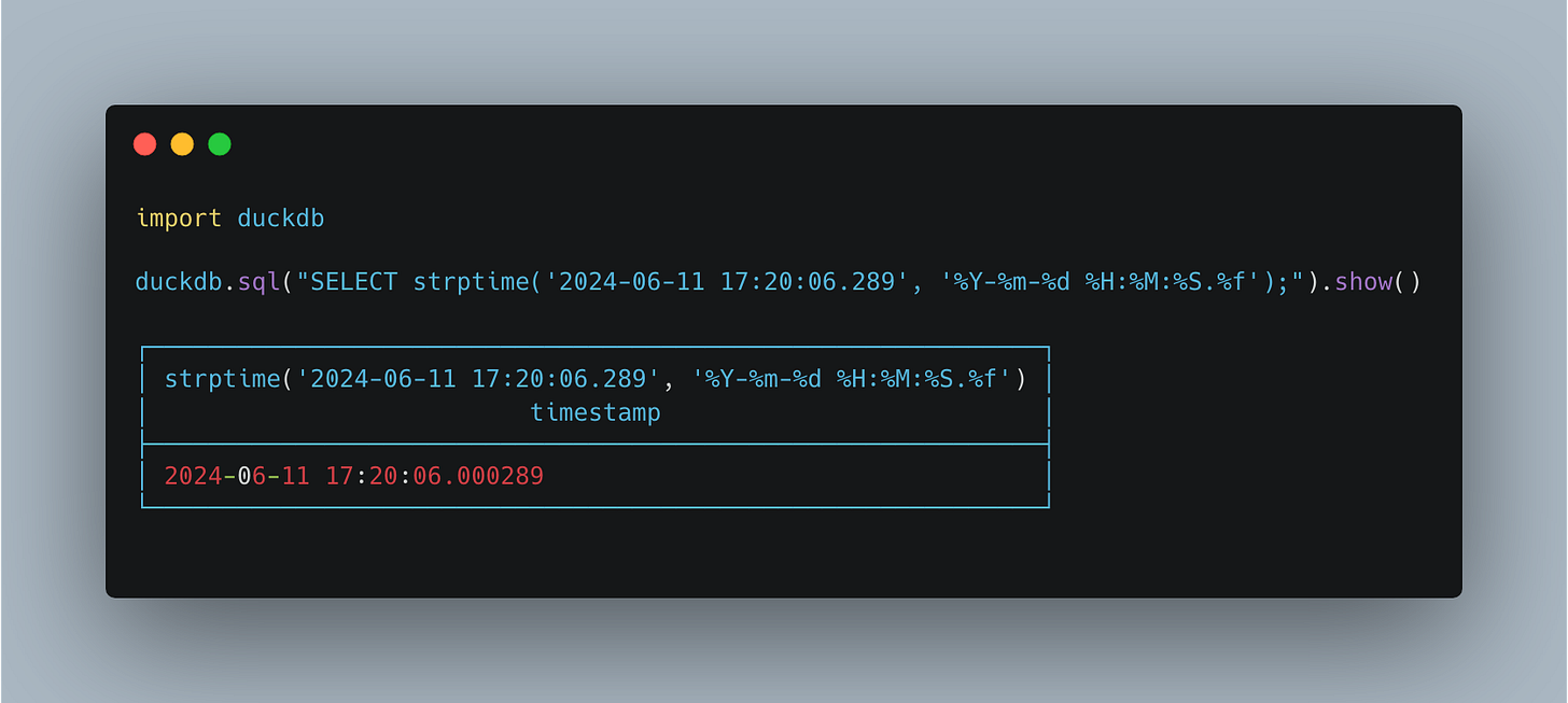 Date and Time Manipulation with DuckDB - by Daniel Beach