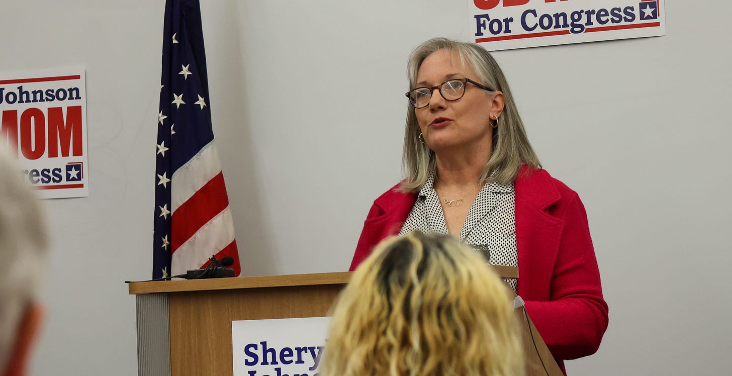 Johnson embracing underdog role in bid to upset Republican Congressman