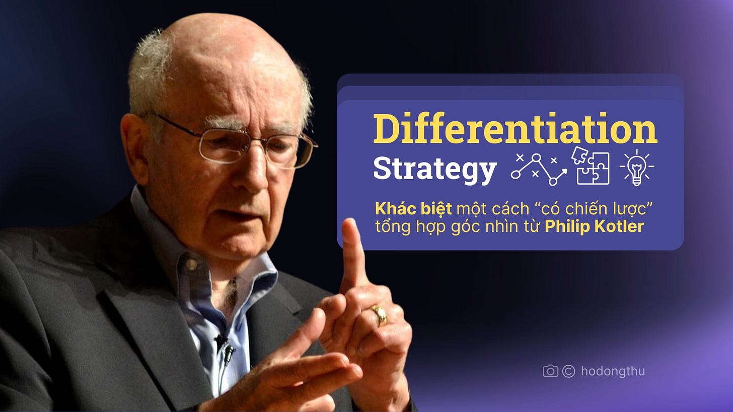 Differentiation Strategy - Khác biệt một cách "có chiến lược" - tổng hợp góc nhìn từ Philip ...