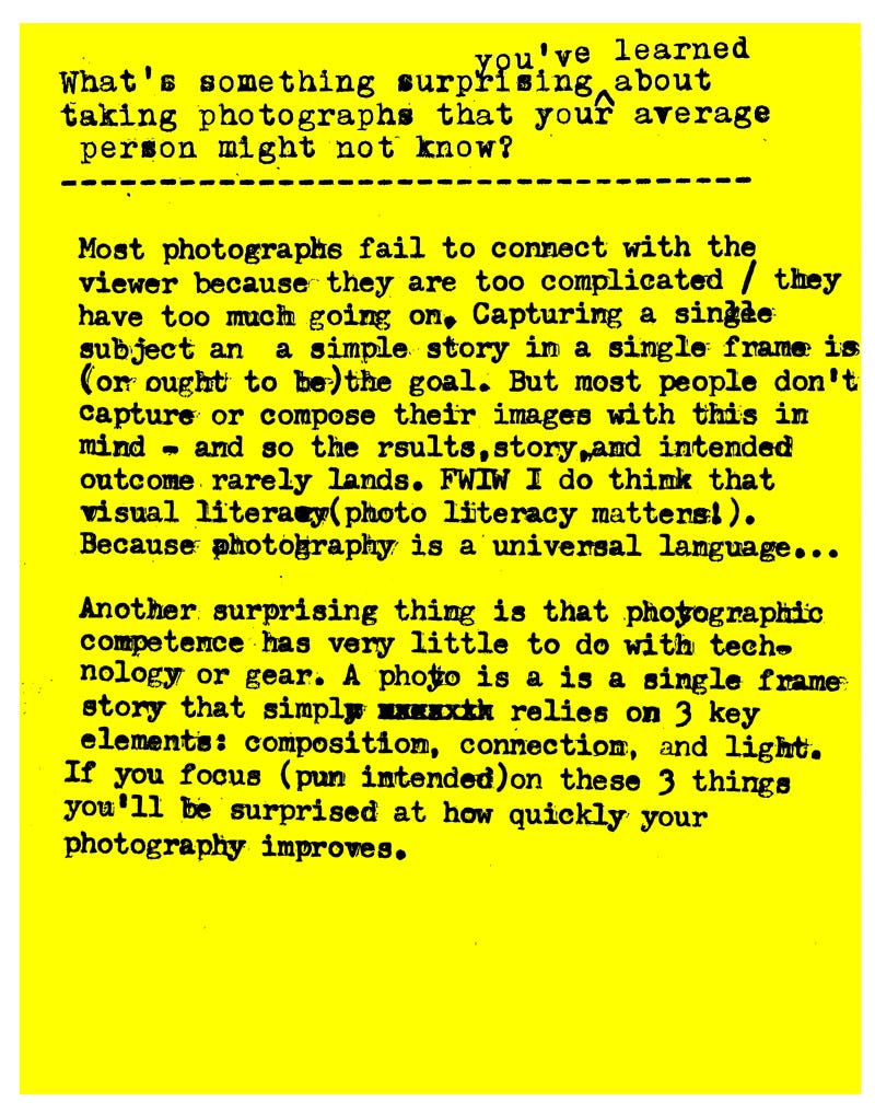 Typewriter interview with Chase Jarvis - Austin Kleon