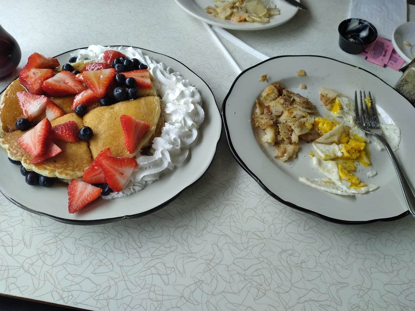 Procedure recovery celebration breakfast