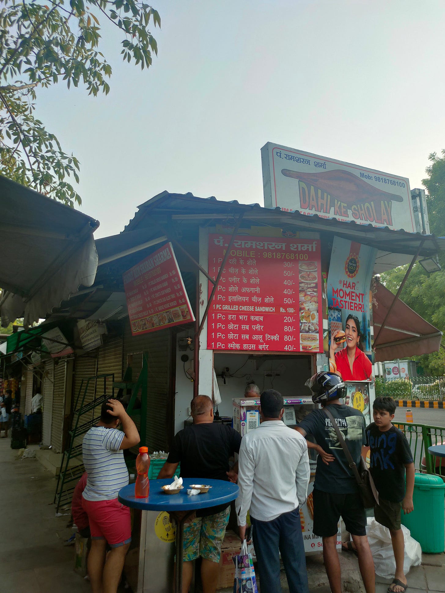 Dahi Ke Sholay at Pandit Ram Sharan Sharma in INA : Delhi’s most ...