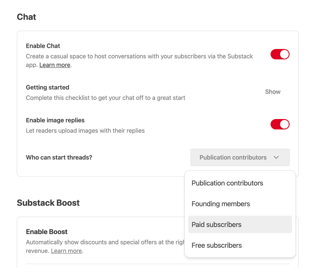 Substack Chat - An online community platform - On Substack