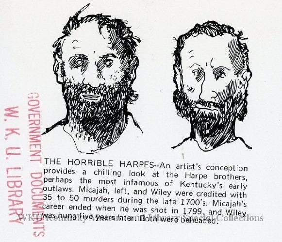 The Gruesome Saga of the Harpe Brothers: America's First Serial Killers