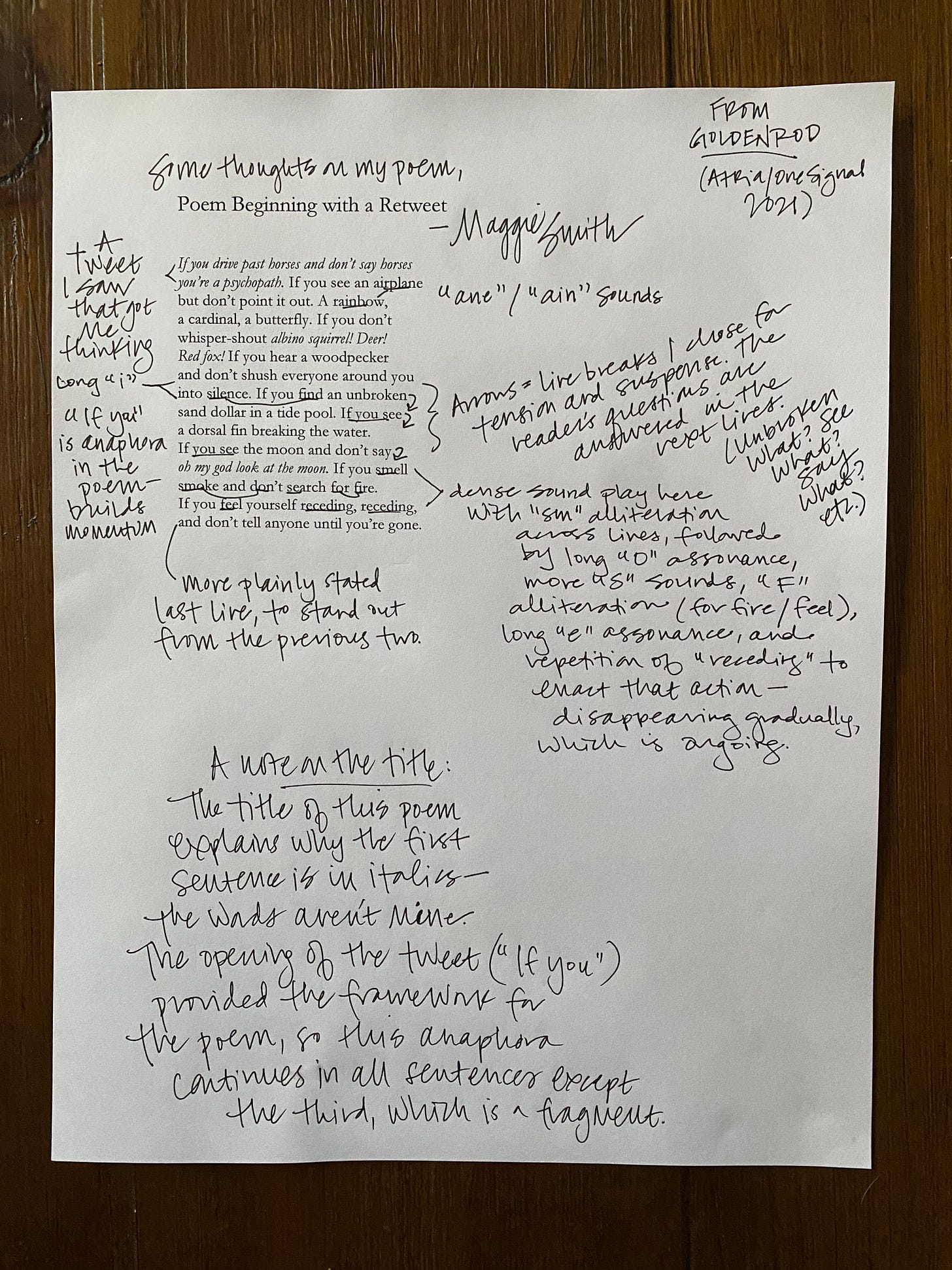 Behind-the-Scenes Look: "Poem Beginning with a Retweet"