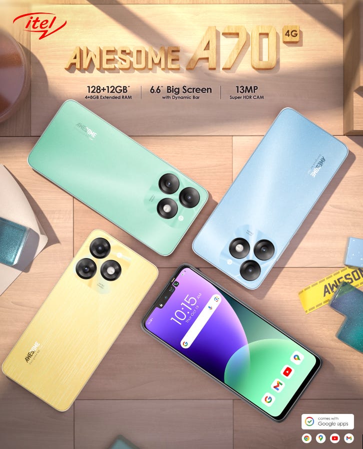 Itel A70 smartphone review: Unleashing limitless power and performance ...