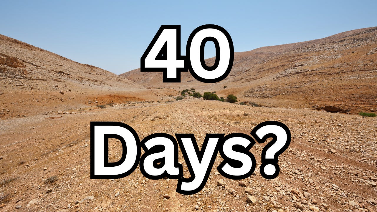 Why Did Jesus Fast for 40 Days in the Wilderness?
