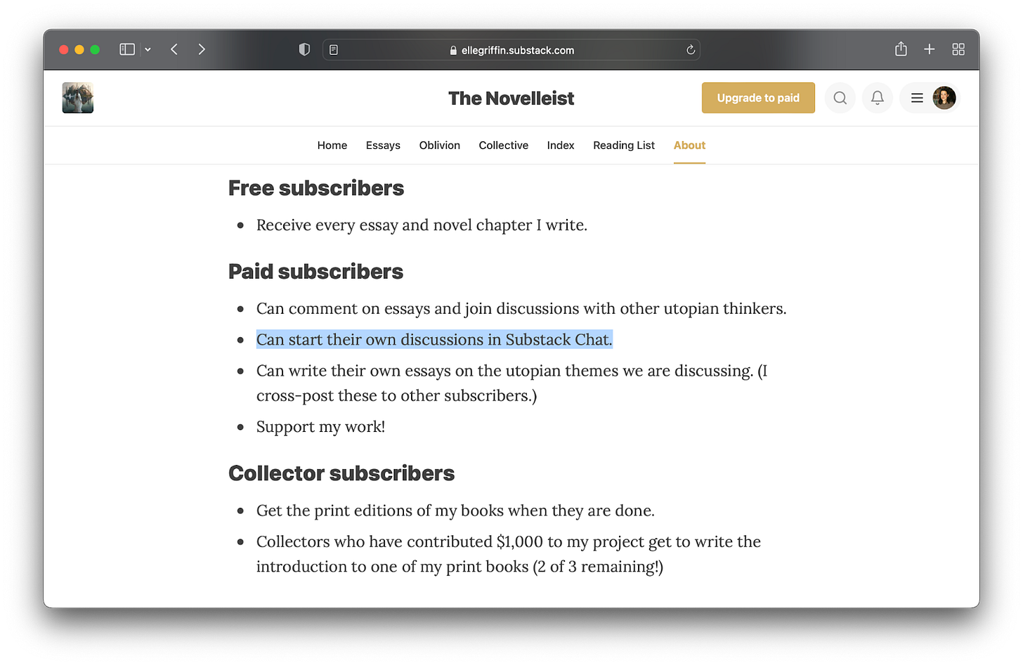 Substack Chat - An online community platform - On Substack