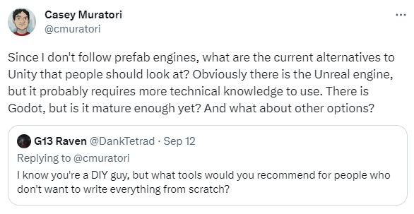 Game Development Post-Unity - by Casey Muratori