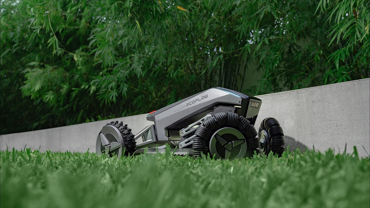 EcoFlow debuts Blade, a wild-looking robotic mower, shows a fancy ...
