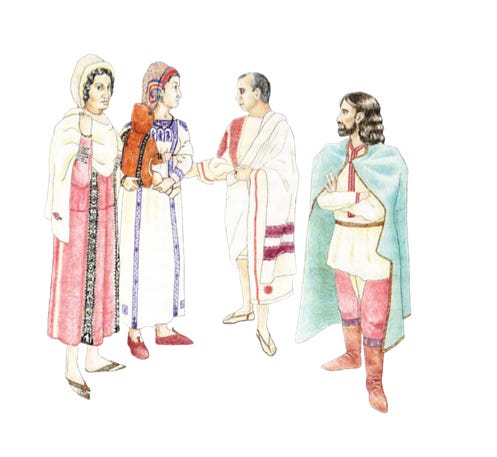 The Byzantine Dress as Meeting of Western and Eastern Medieval Aesthetics