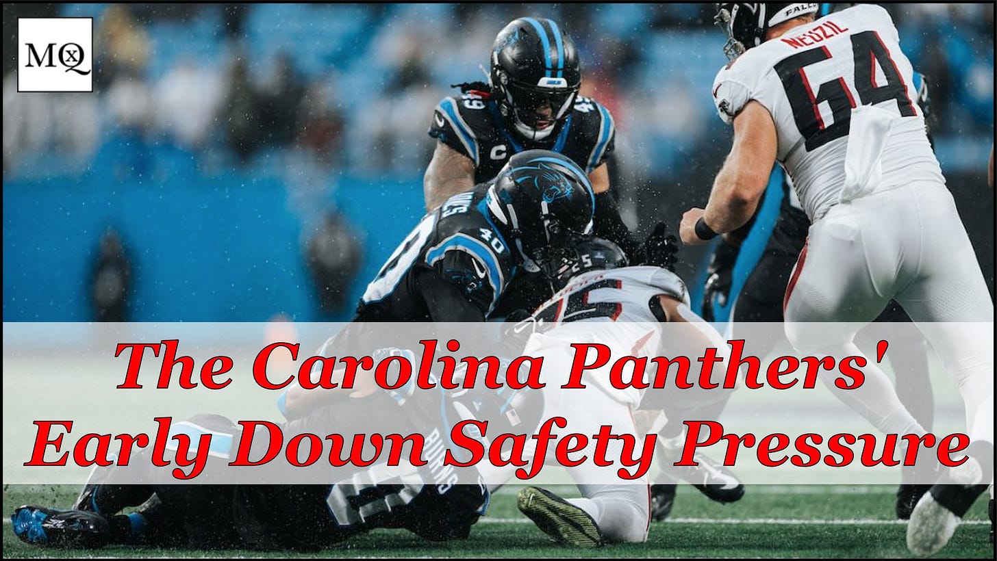 The Carolina Panthers' Early Down Safety Pressure: Base Rain/Lightning