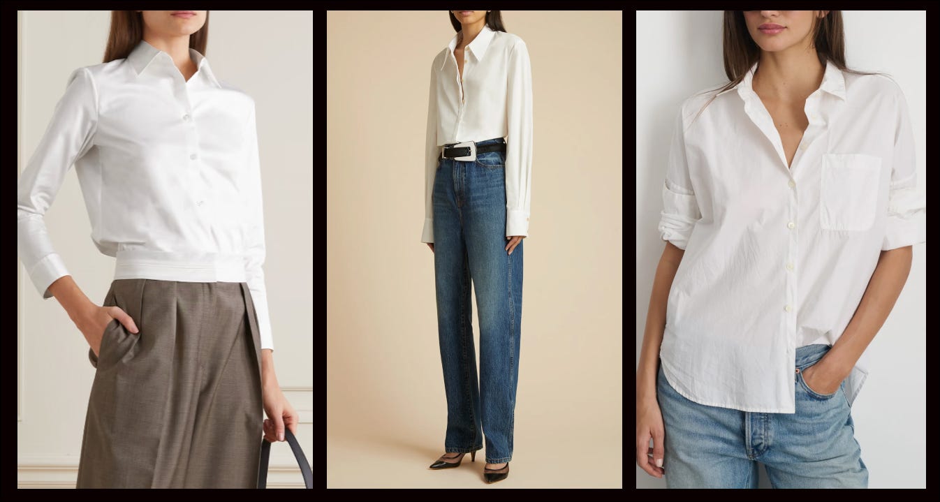 The Best White Button Down Shirts - by Ali Pew - Uniform