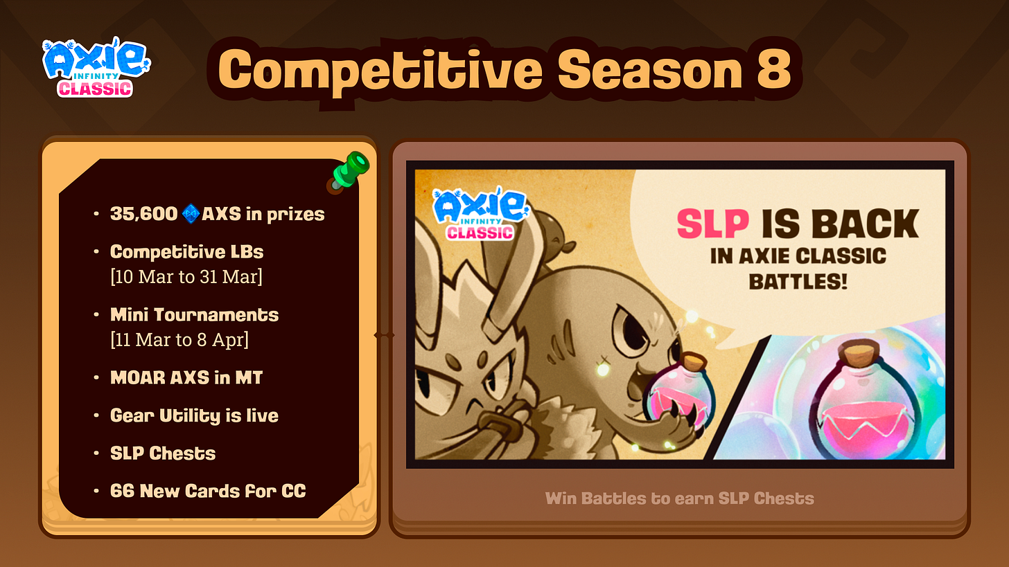 Axie Classic Competitive Season 8 is LIVE! - The Lunacian