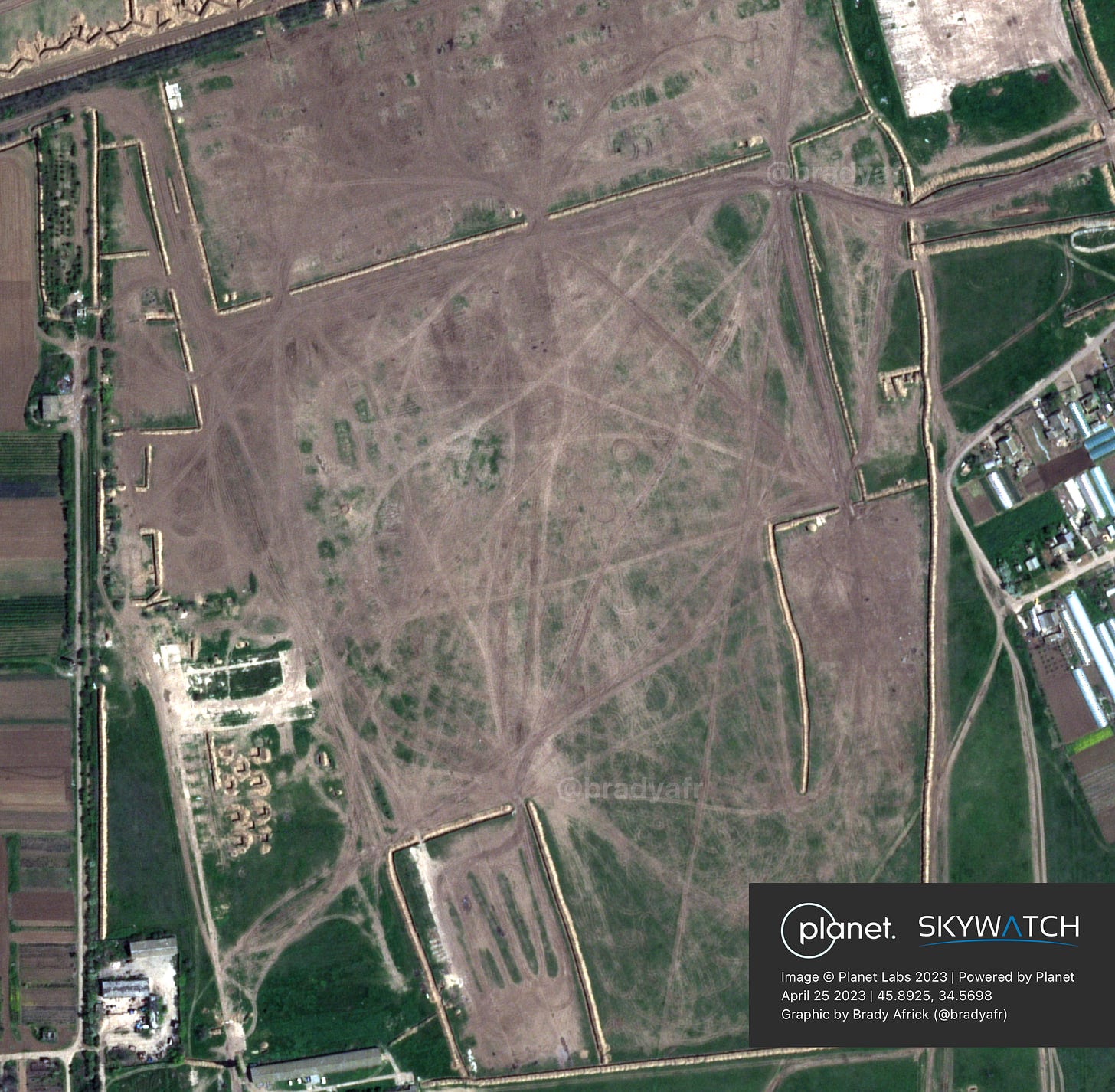 Russian field fortifications in Ukraine