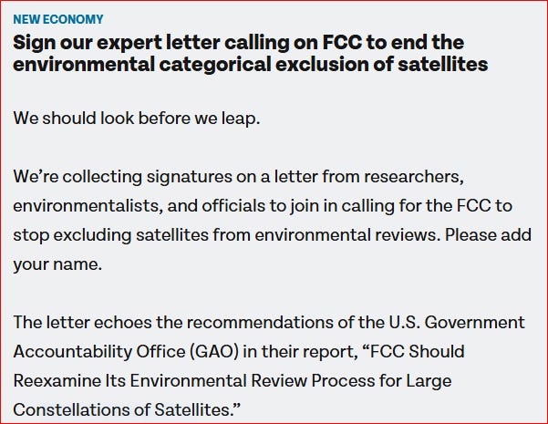 Environmental impacts of satellites: sign the public interest research ...