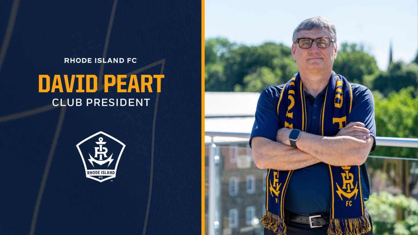 David Peart Named Rhode Island FC President - by Josh Nye