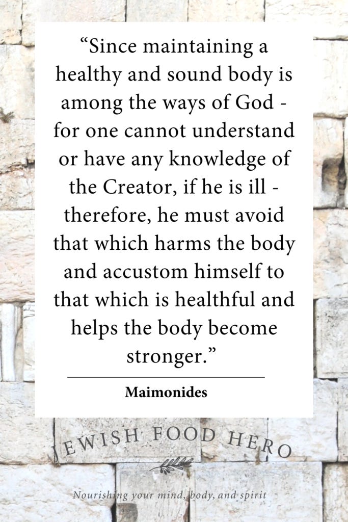 Complete List of Maimonides' Health Do's and Don'ts